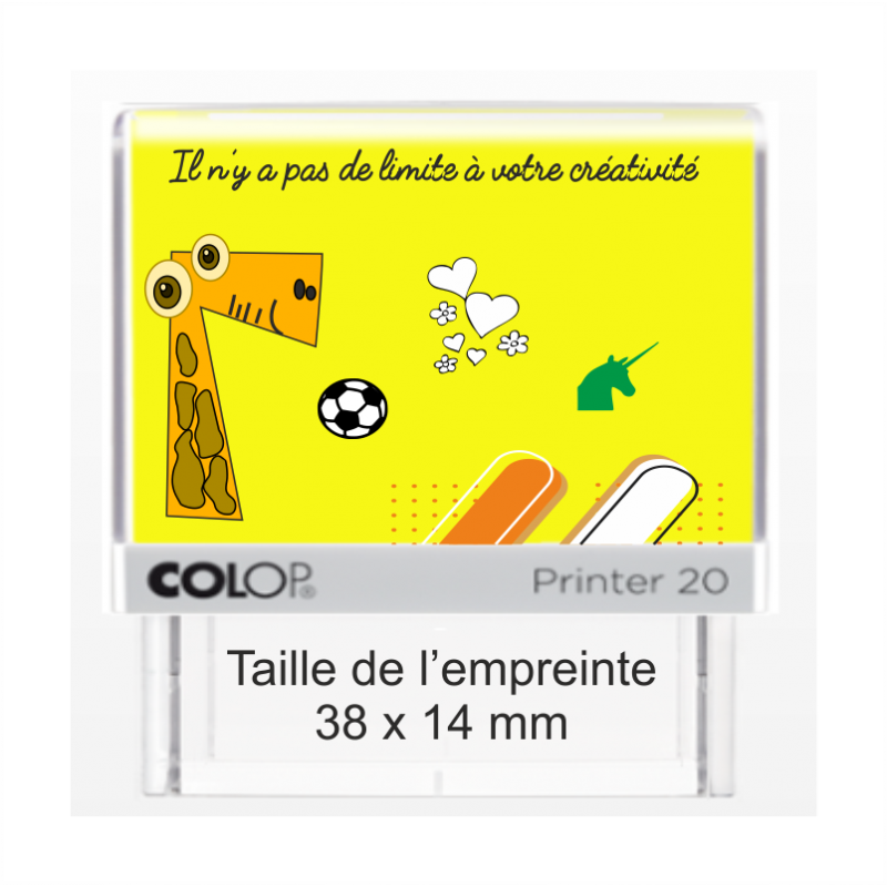 TAMPON TEXTILE RECTANGLE 38 x 14 mm personnalisable